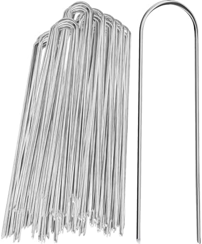200 Packs 6 Inches Heavy Duty 11 Gauge Galvanized Steel Garden Stakes ...