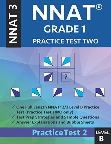 NNAT Grade 1 - NNAT3 - Level B: NNAT Practice Test 2: NNAT 3 Grade 1 ...
