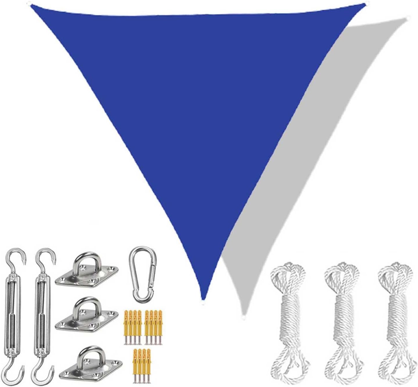 Amazon.com: SLDAGe Blue,12'x12'x12',Custom Sun Shade Sail Triangle ...