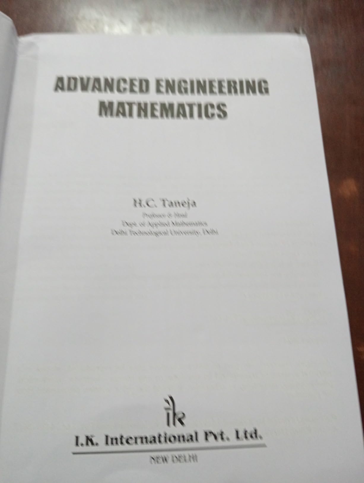 Advanced Engineering Mathematics eBook : H.C. Taneja: Amazon.in: Kindle ...