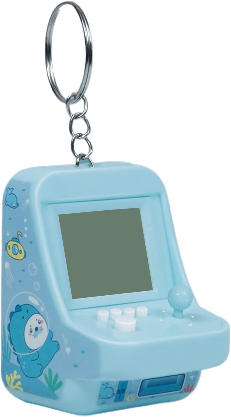 Amazon.com: 1Pc Blue Micro Player Mini Arcade Machine with Keychain, 26 ...