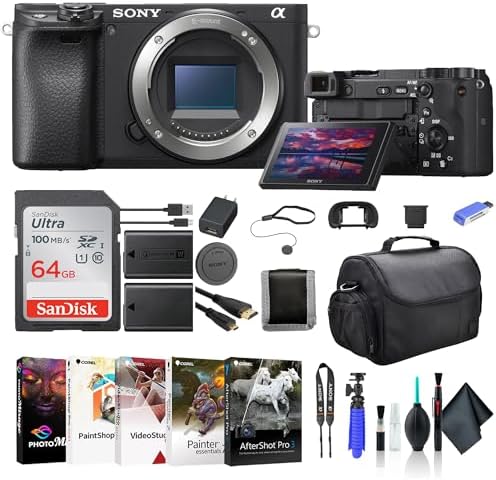 Amazon.com : Sony a6400 Mirrorless Camera ILCE-6400/B, 64GB Card, NPF ...
