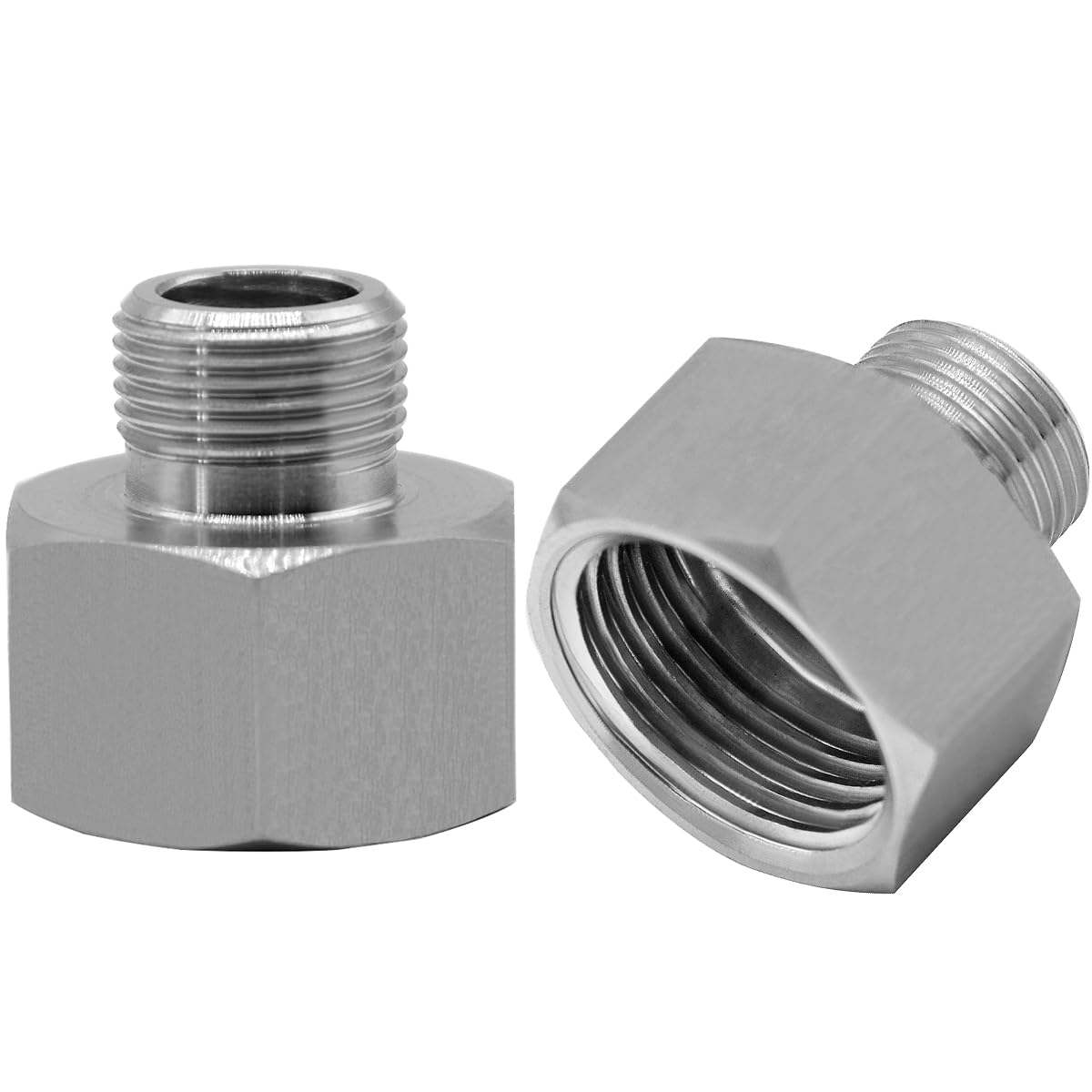 Amazon.com: Beduan Stainless Water Line Adapter 1/2 NPT Female to 3/8 ...