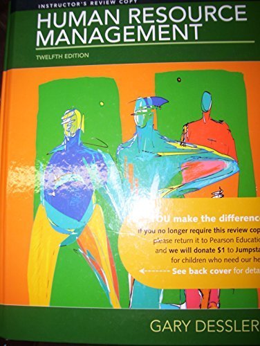 Human Resource Management, by Dessler, 12th Edition, US by Gary Dessler ...
