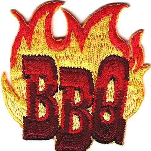 Amazon.com: BBQ Iron On Patch Cooking Food Barbecue Outdoors Ribs ...