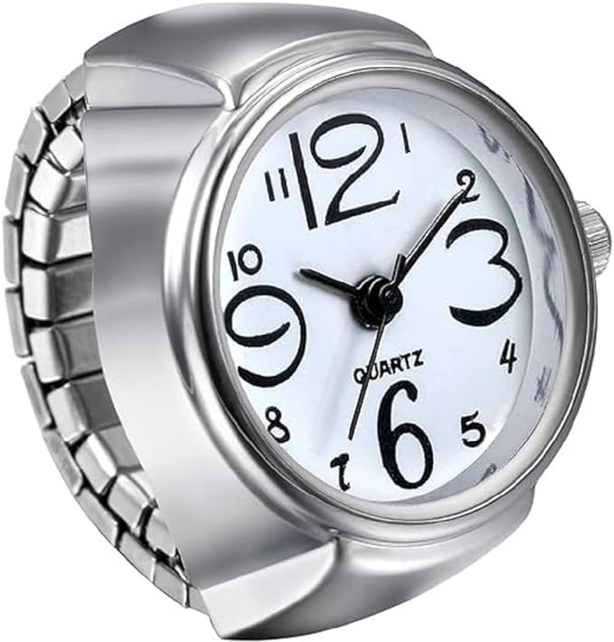 Buy Triyugo Women Men Finger Watch Vintage Ring Watch Round Quartz ...