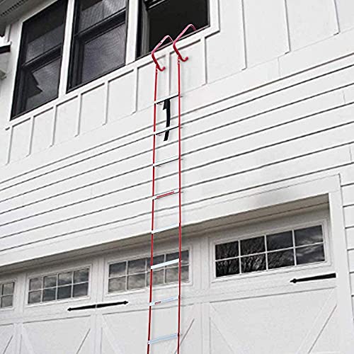 Snapklik.com : Portable Fire Ladder 2 Story Emergency Escape Ladder 15 Ft