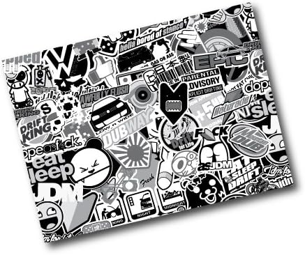 Amazon.com: Black and White Sticker Bomb A4 Wrap Sticker Decal : Automotive