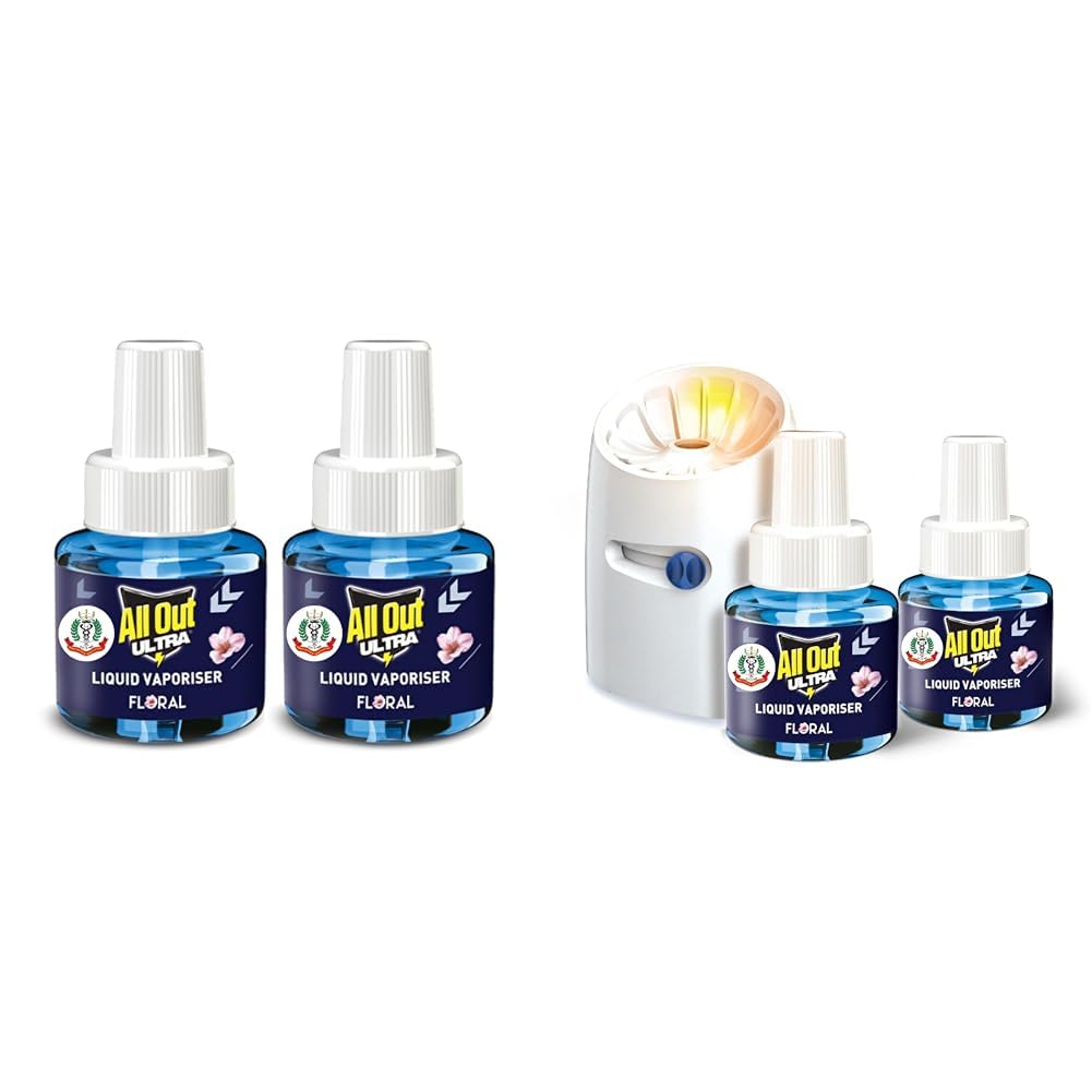 All Out Ultra Mosquito Repellant Refill, Floral Fragrance, 2 units ...