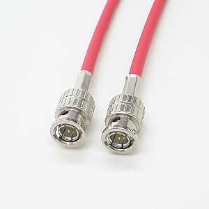 Amazon | 3C2VS 可動部用 やわらかいBNCケーブル 両端BNC付き 3C2VS対応 柔軟タイプ 撚線 (赤, 10m) | Star Cable | 同軸デジタルケーブル