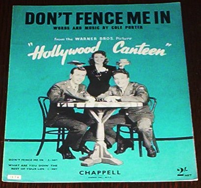 Don't Fence Me In 1944 WW2 Sheet Music Piano Vocal Guitar: Amazon.co.uk ...