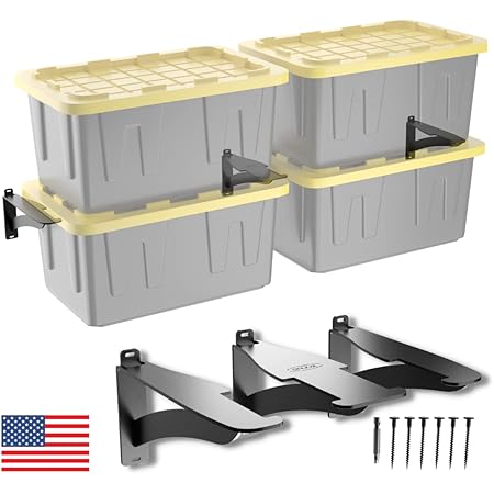 Amazon.com: Koova Wall Mounted Tote Rack Storage System, Fits 27-Gallon ...