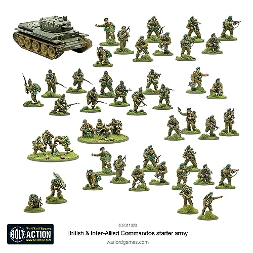 Warlord Games British & Inter-Allied Commandos Starter Army – 28mm ...