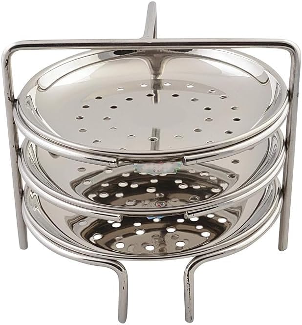 Amazon.com: Subaa Steel Idiyappam Stand with 3 Plates - Noolputtu ...