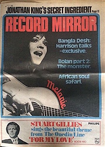 MELANIE (SAFKA) magazine cover - Record Mirror [January 15, 1972] plus ...