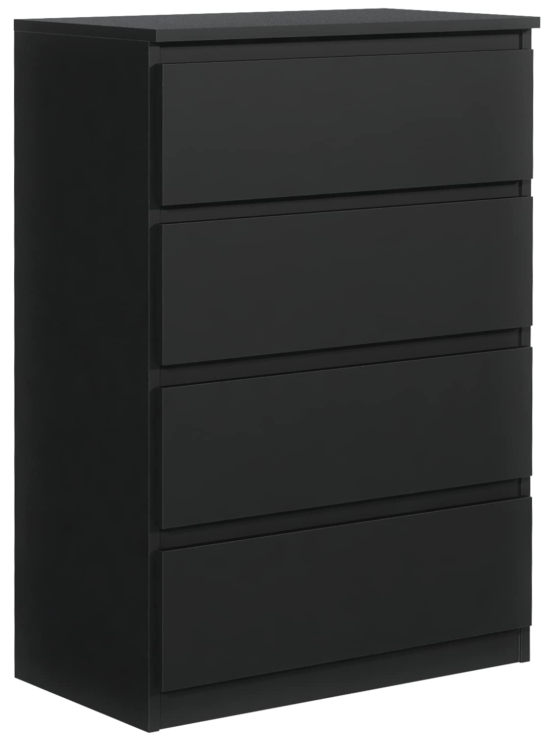 Black 4 Drawer Modern Office Furniture Vertical Steel 4 Drawer Filing