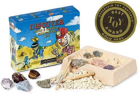 Amazon.com: GeoCentral Rock and Crystal Excavation Dig Kit : Toys & Games