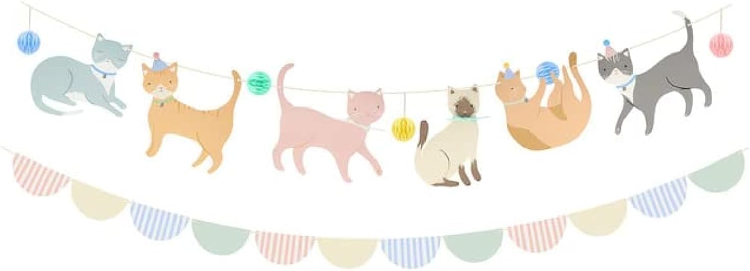 Amazon.com: Meri Meri Cute Kittens Garland : Home & Kitchen