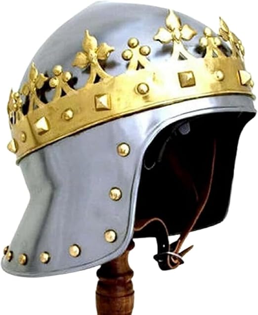 Medieval King Richard Crown Helmet | Monarch Knight King Richard ...