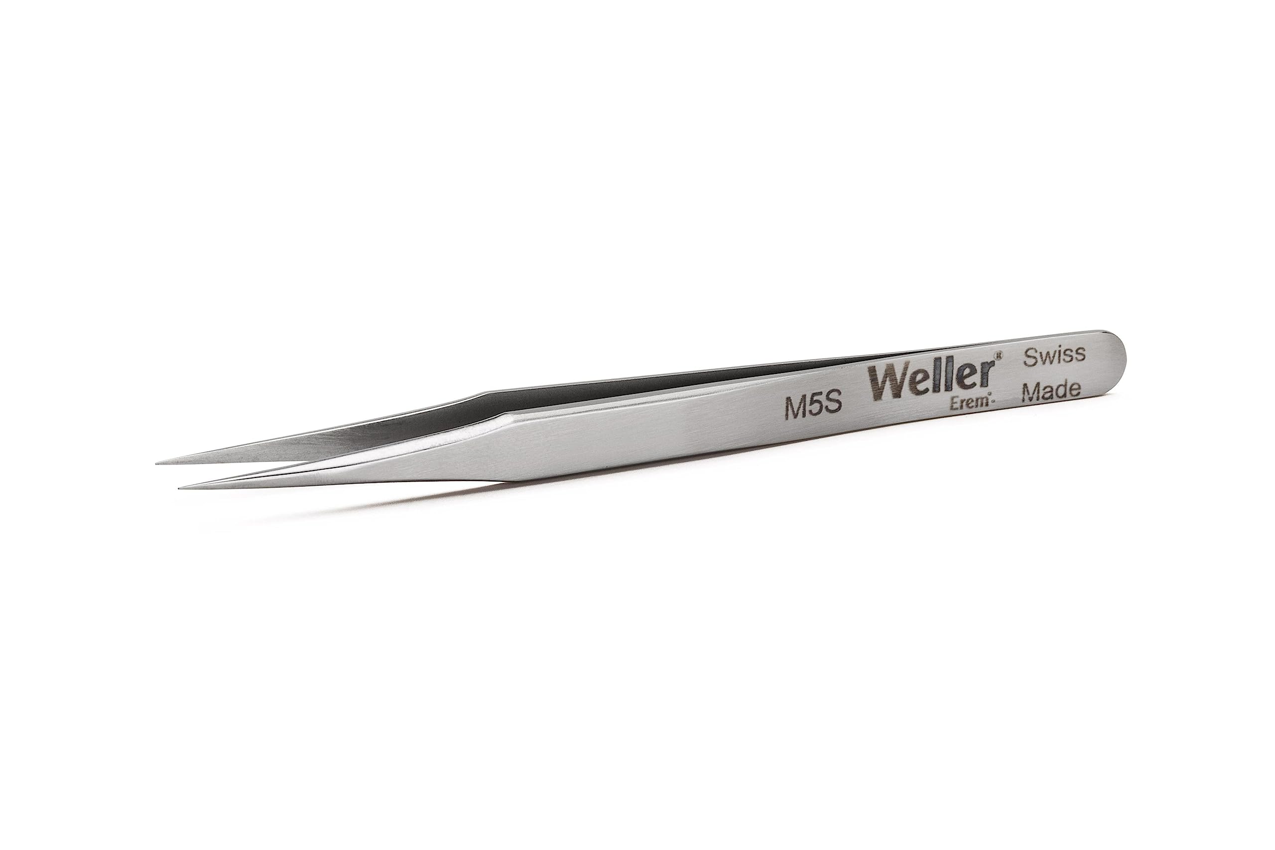 Weller Erem M5S Micro-Tweezers, Very Pointed Tips, EG for Precision ...