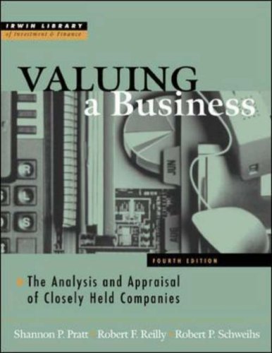 Valuing a Business: 4th (fourth) edition: Helen Varney: 8580000009422 ...