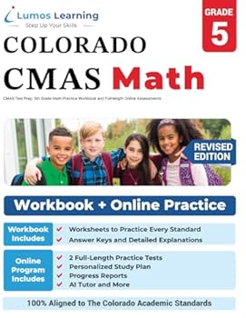 CMAS Test Prep: 5th Grade Math Practice... book by Lumos Learning