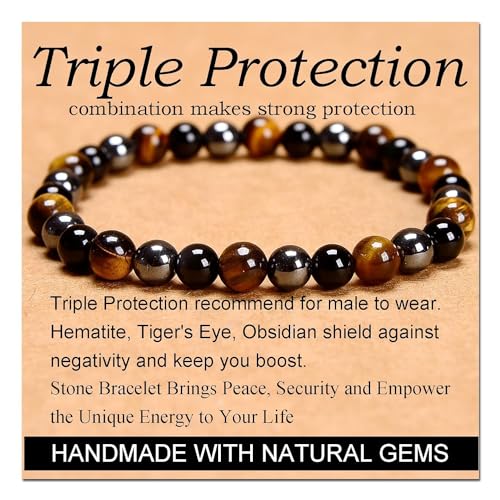 Amazon.com: AD Beads Handmade Gemstone Stretch Elastic Bracelet Crystal ...