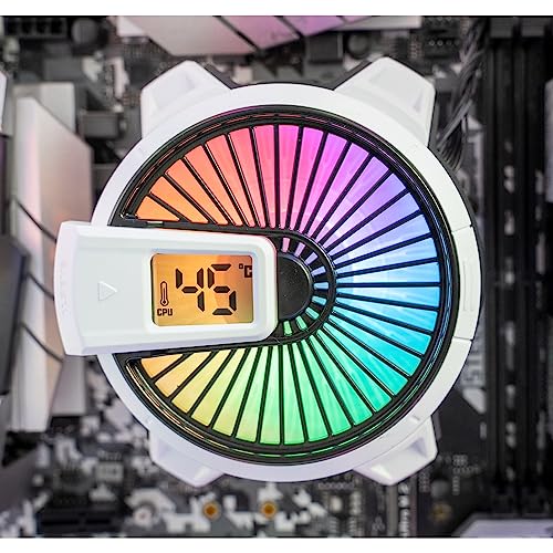 ALSEYE W90 CPU Cooler, Temperature Display CPU Cooler for Small PC ...