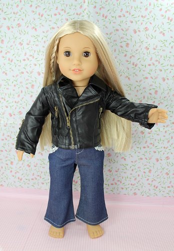 ** RUBY ROSE ** Rock Star Leather Jacket & Jeans Set ~ Fits 18 ...