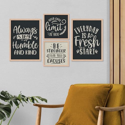 BANGERZ Motivational Quotes Wall Frames - Inspirational Framed Wall ...