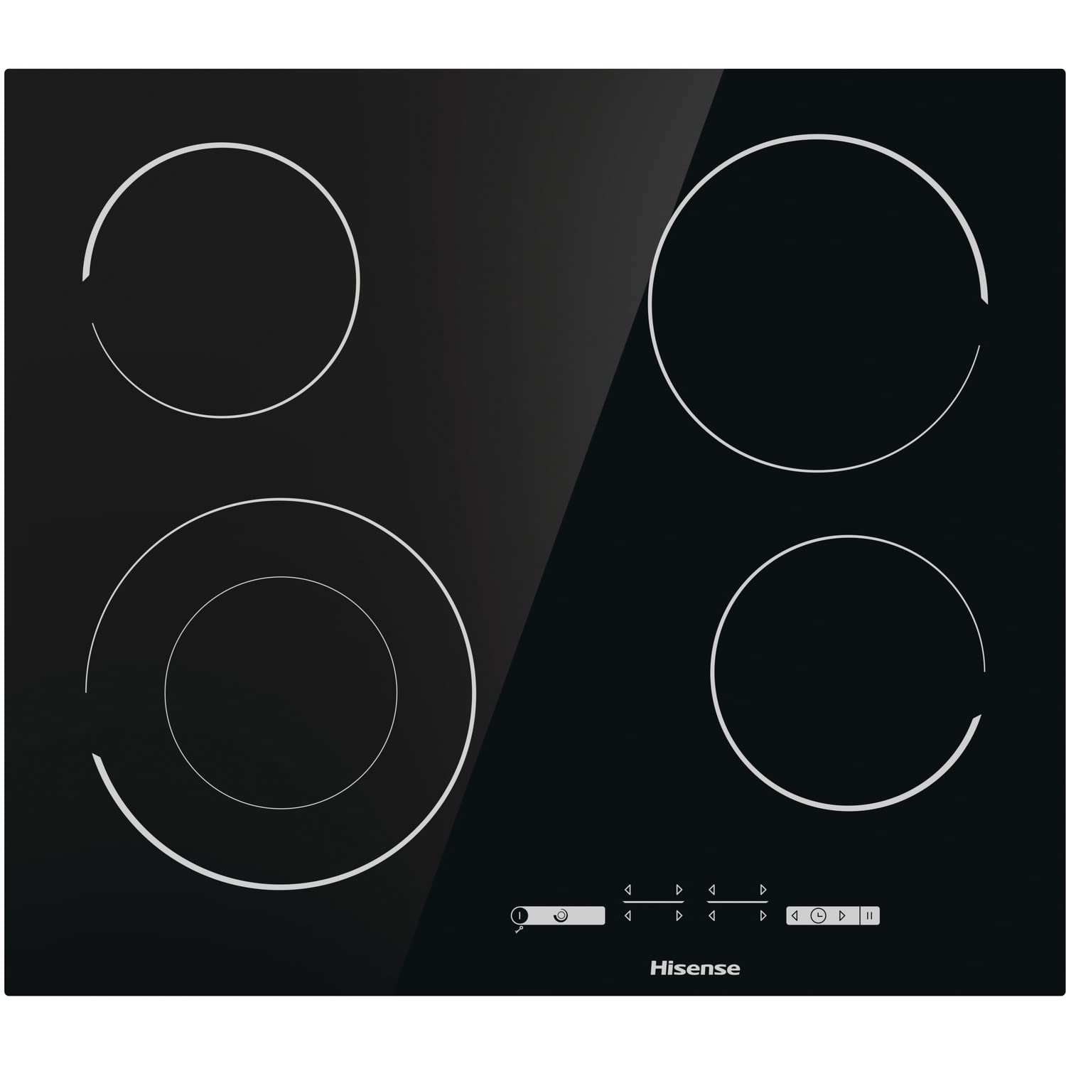 Hisense E6432C Built-in 60cm Electric Ceramic Hob with Child Lock ...