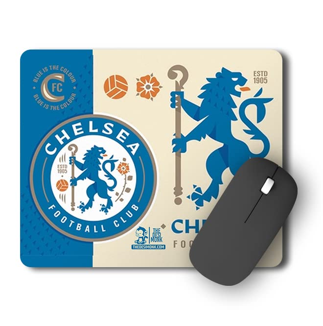 The Desi Monk The Blue Mouse Pad for Gamers | Football Anti Skid ...