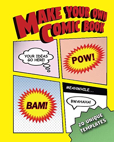 Amazon.com: Make Your Own Comic Book: Blank Comic Strip Notebook to ...