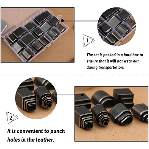 Snapklik.com : 52 Shape Style Leather Hole Punch Tool For Belts ...