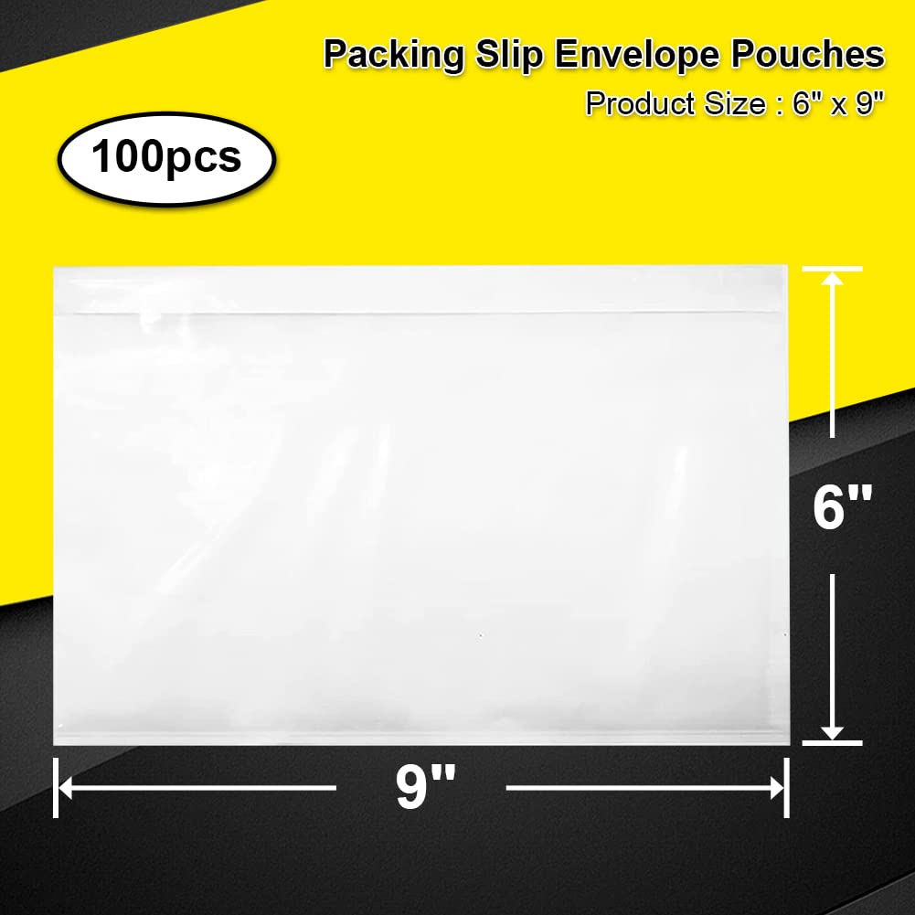 Snapklik.com : OausTect 6" X 9" Packing Slip Envelope Pouches