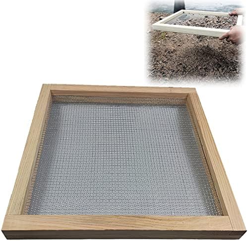 Amazon.com : Soil Sifter for Garden, Multi-Purpose Wood Compost Dirt ...