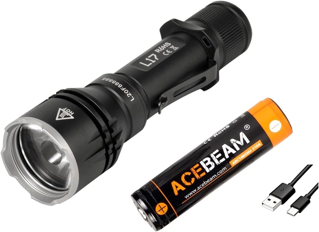 ACEBEAM T27 XHP35 HI T27 Cree XHP35 HI Led 2500 Lumens Throw Distance 1180 Meters Power Bank ...