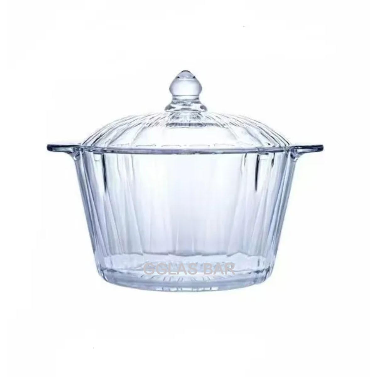 Buy GLASS BAR Glass Cooking Pot Heat 2200 ML Glass Cookware Set big ...