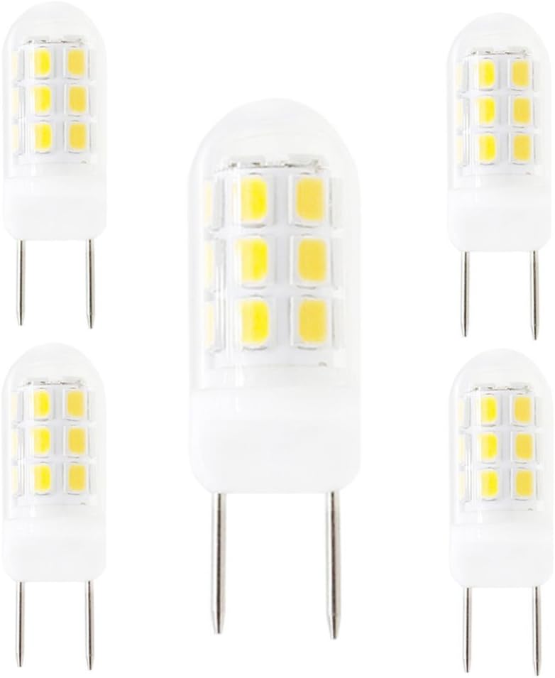 G8 LED Bulbs, Dimmable G8 Blubs 120V 3.5W, White 6000K Energy Saving T4 ...
