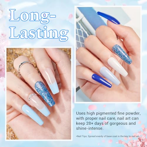 Snapklik.com : AZUREBEAUTY Dip Powder Nail Kit, Summer Aquarius White ...