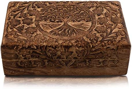 Amazon.com: Great Birthday Gifts Handmade Decorative Wooden Jewelry Box ...