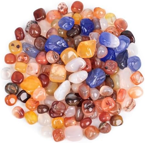 Amazon.com: HAKACC 0.5LB Tumbled Stones Assorted, Natural Rocks Tumbled ...