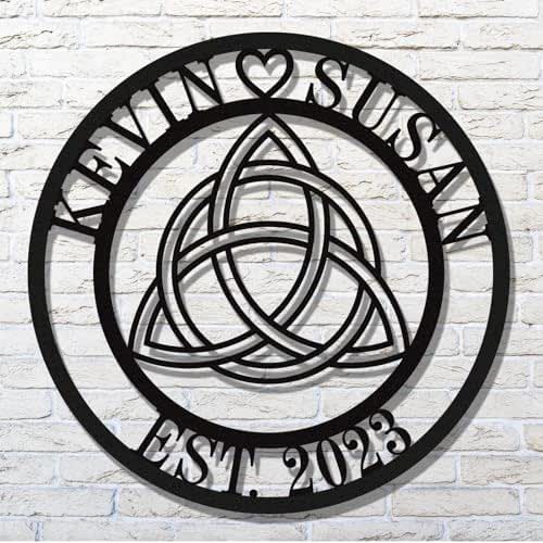 Amazon.com: Personalized Celtic Knot Ring Monogram Monogram Wall Decor ...