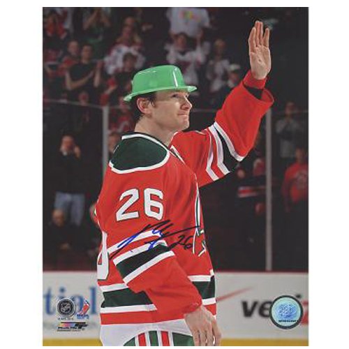 NHL Patrick Elias St Patty's Day Jersey Wave to the Crowd Vertical ...