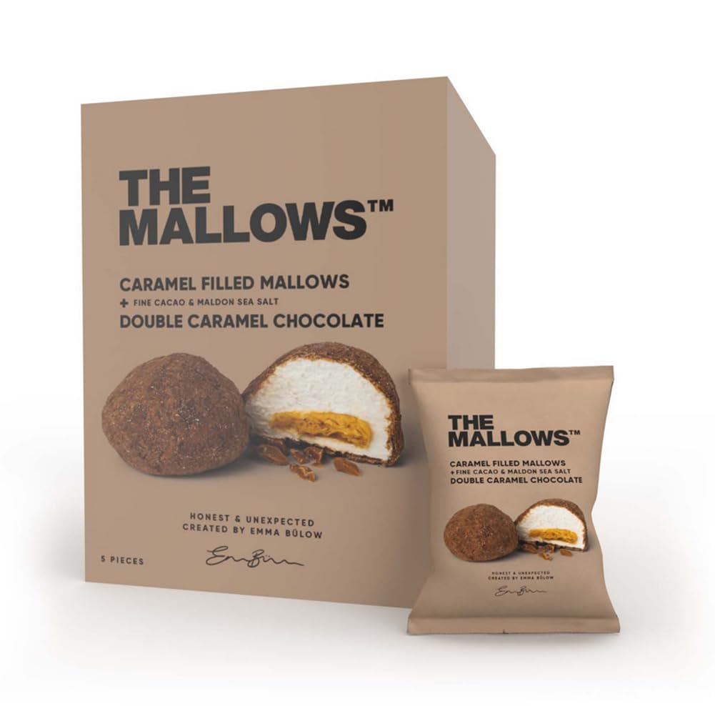 Amazon.com : The Mallows Marshmallow Caramel Filled Chocolate Gourmet ...