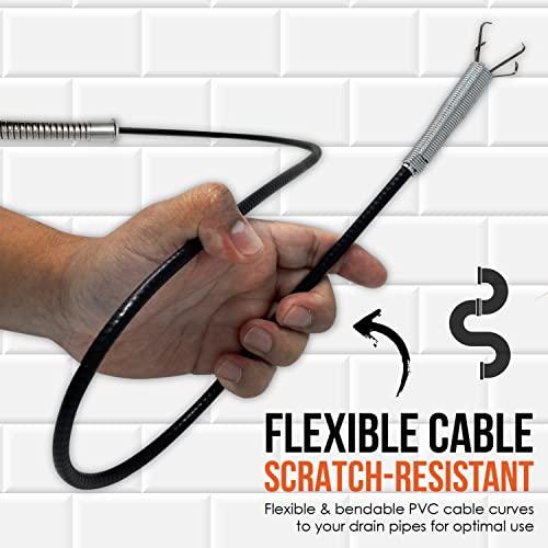 Snapklik.com : Telescopic Pistol Grip 5 FT Toilet Clog Removing Drain ...