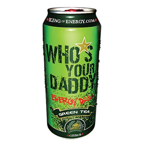 Amazon.com : Who's Your Daddy Energy Drink, Green Tea, 16-Ounce Cans ...