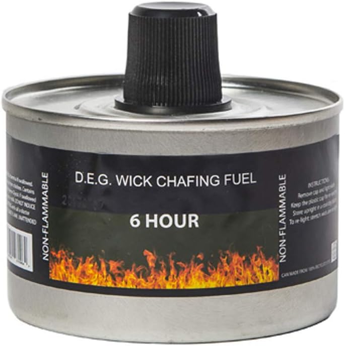drinkstuff Fusion Chafing Fuel 6 Hour | DEG Wick Fuel for Chafing Dish ...