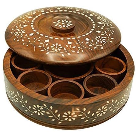 Amazon.com: Tippan top Beautiful design Spice Box with Spoon in ...