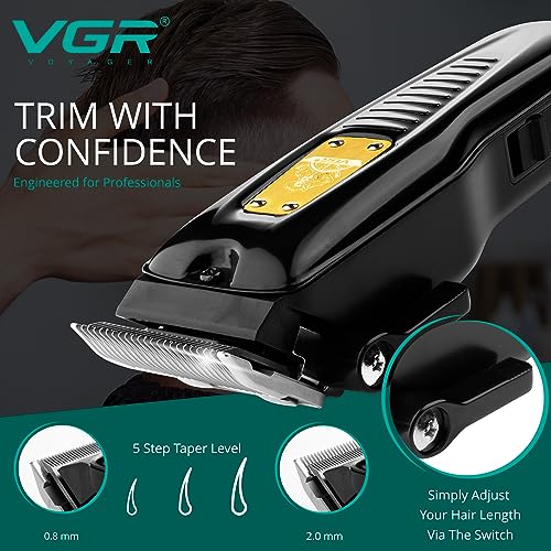 VGR Cordless Hair Clippers for Men with Taper Lever and Turbo Mode ...